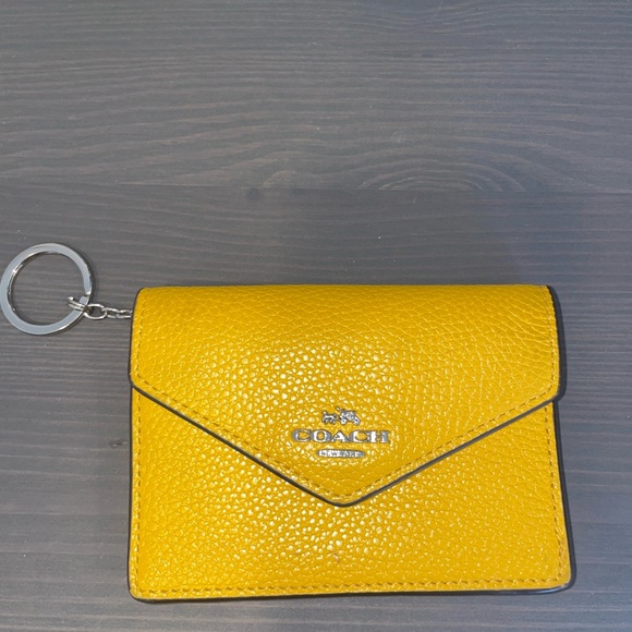 Coach | Bags | Coach Yellow Mini Wallet | Poshmark